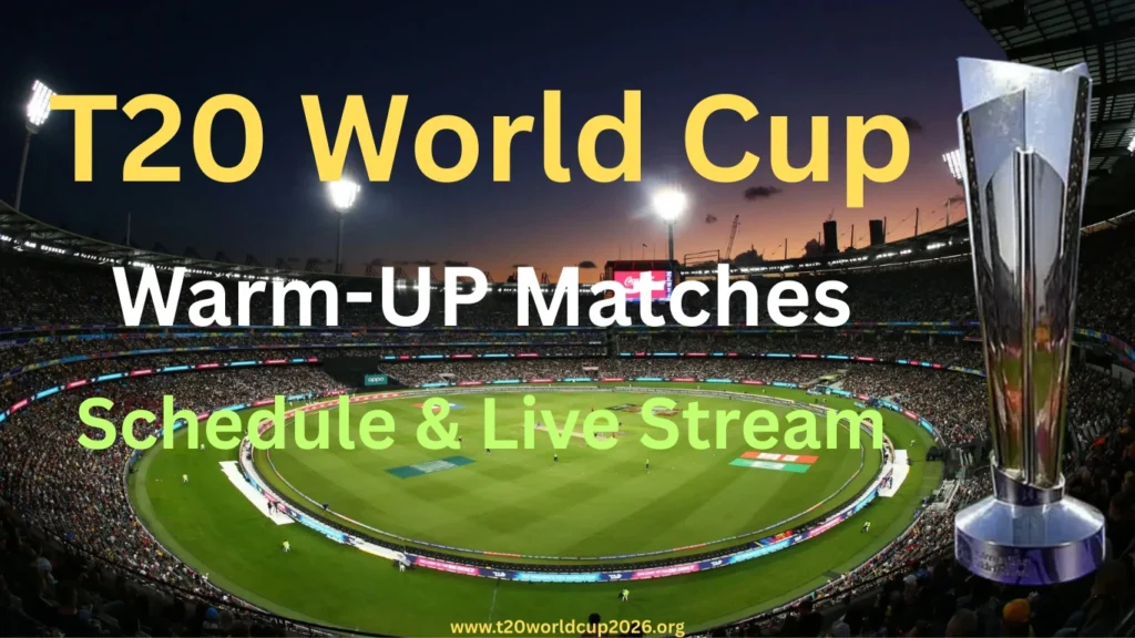 ICC T20 World Cup 2026 warm-up matches today: schedule, times, where to ...